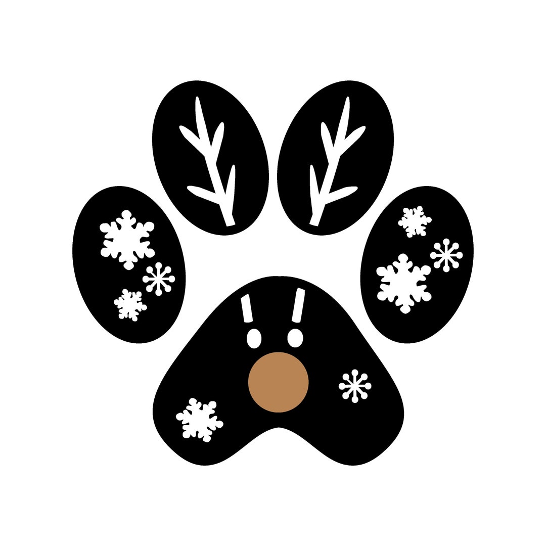 Reindeer SVG, Christmas SVG, Paws, Paw Print Svg, Christmas Png ...