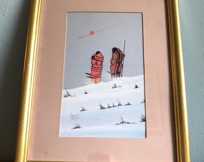 Albert Harjo Native American Original Signed Painting “unknown ...