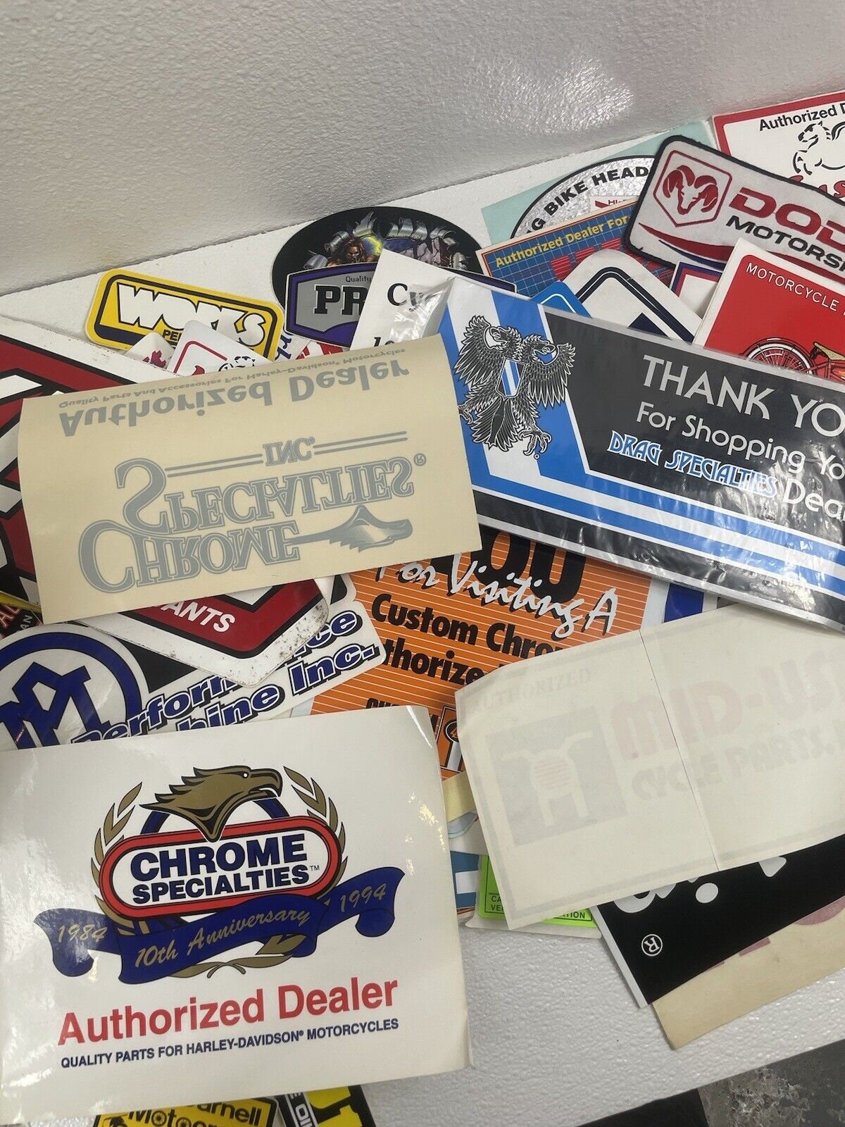 Vintage 90s Motorcycle Dealership Advertising and Promotional Sticker ...