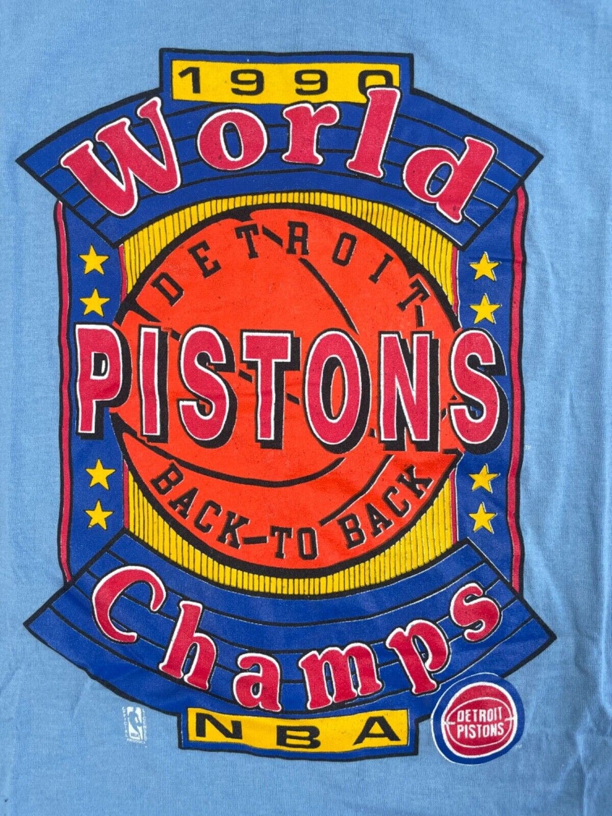 Vintage Detroit Pistons 1990 Back to Back Champs S/M - Etsy