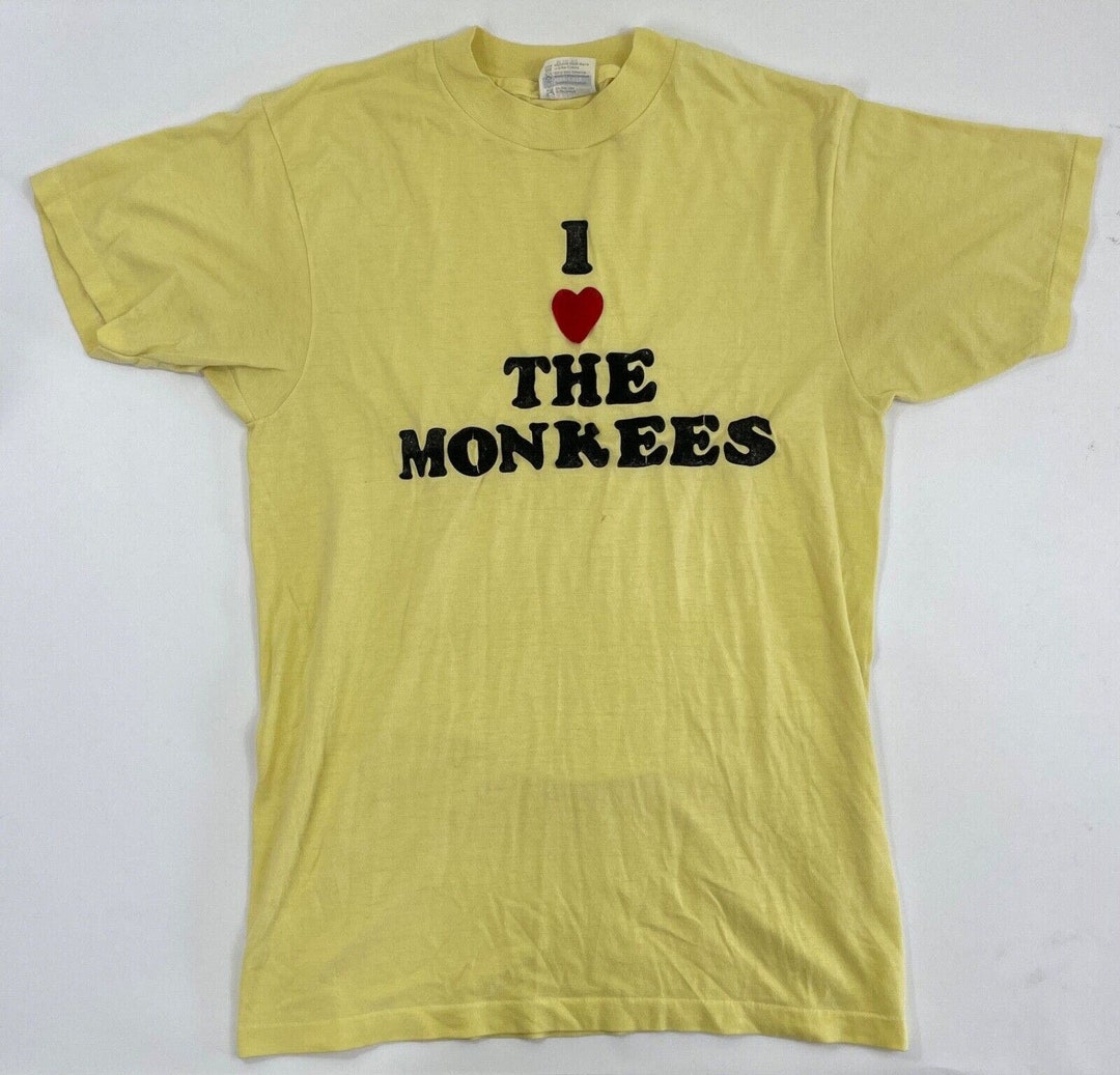 Vintage RARE I Love the Monkees, Band T Shirt Hanes M, - Etsy