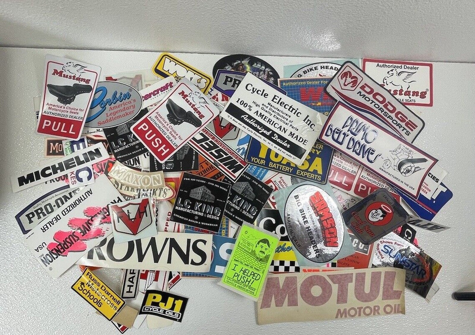Vintage 90s Motorcycle Dealership Advertising and Promotional Sticker ...
