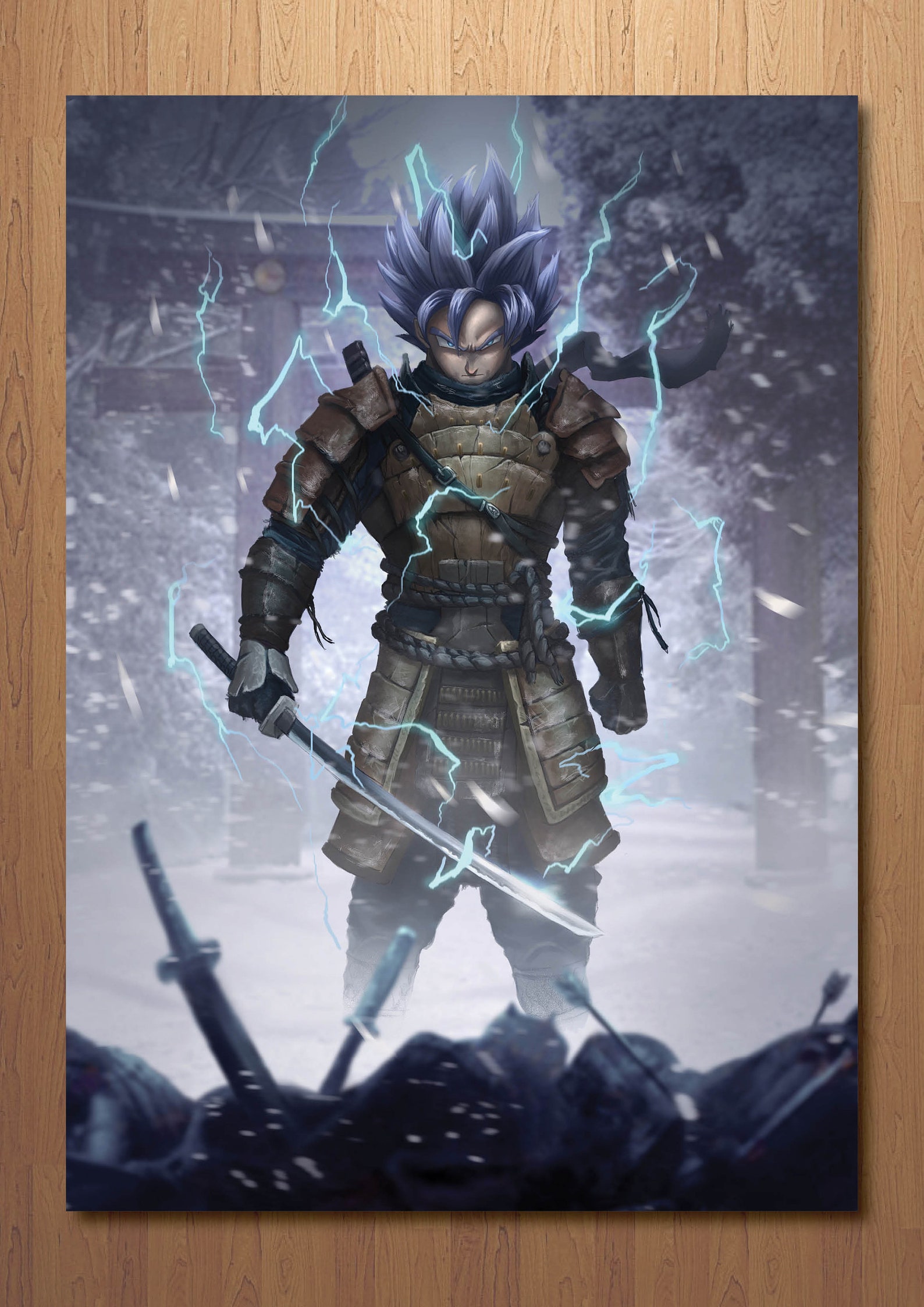 Samurai Goku Art Print | Etsy Canada