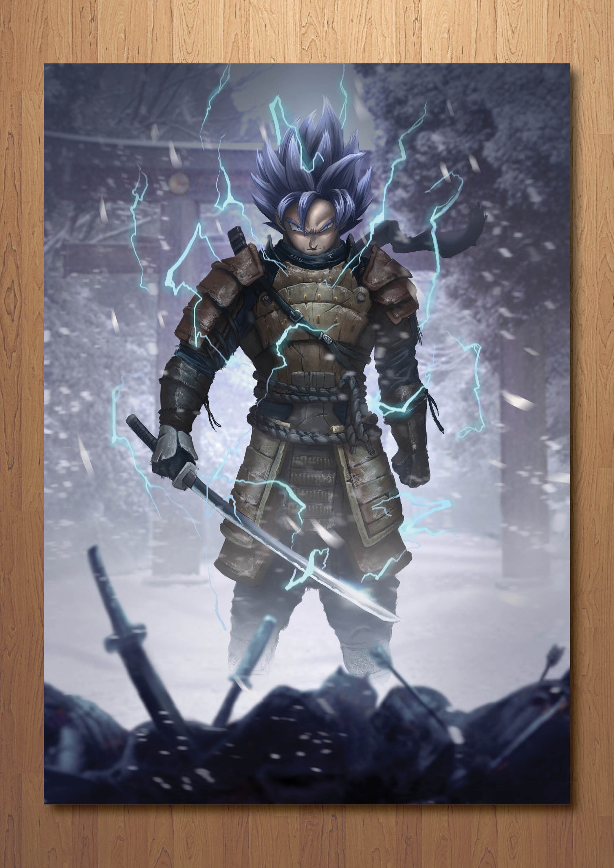 Samurai Goku Art Print | Etsy Canada