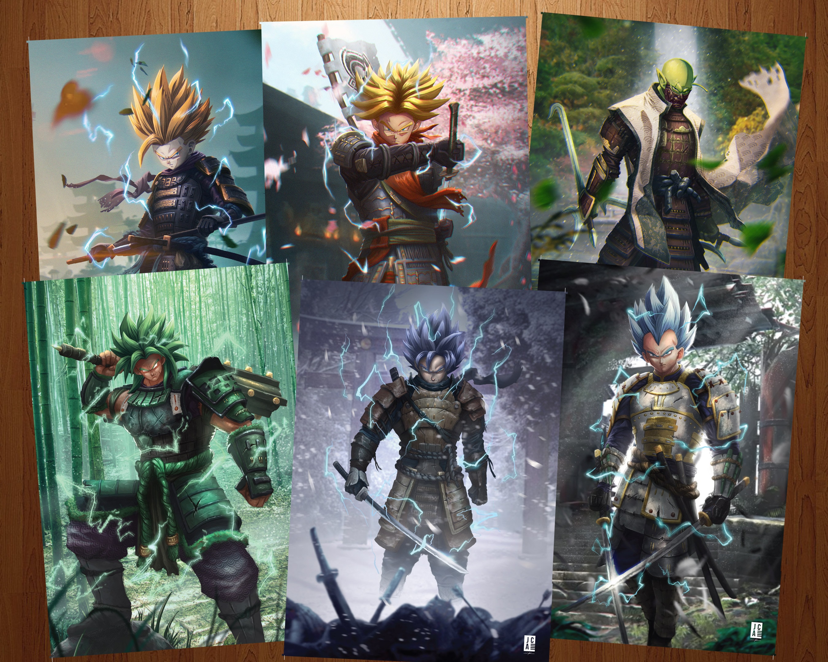 DBZ Samurai Art Print Bundle | Etsy