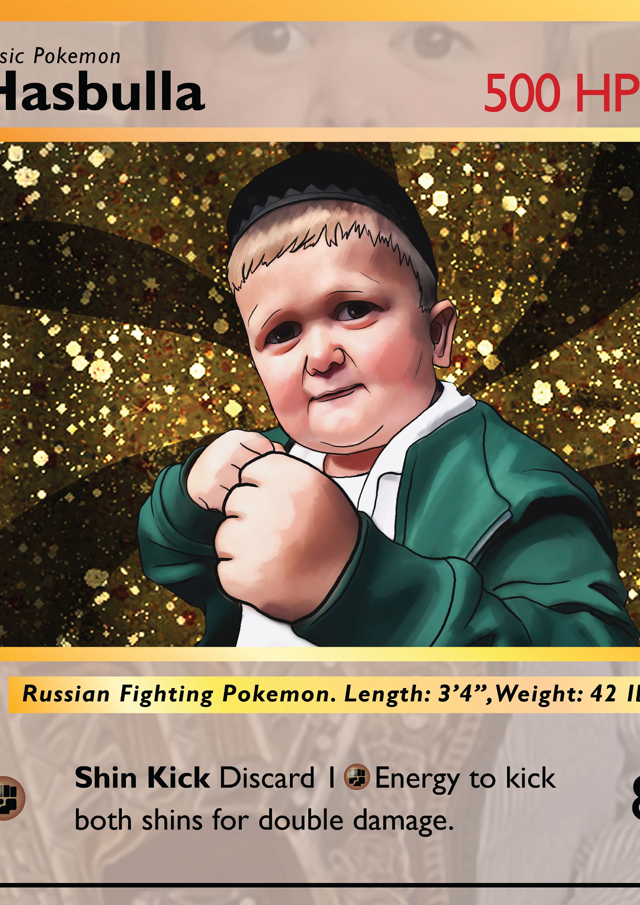 Hasbulla Pokemon Card Art Print - Etsy