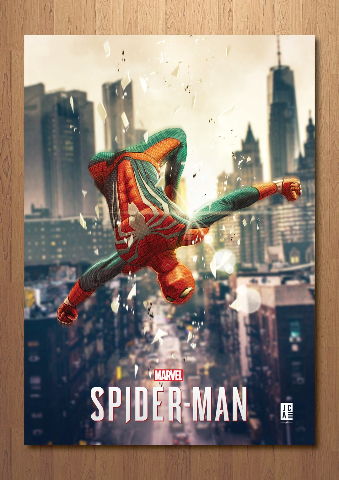 Spider-man PS4 Art Print - Etsy