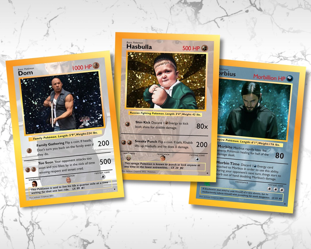 Meme Trio Pokemon Card Bundle - Etsy