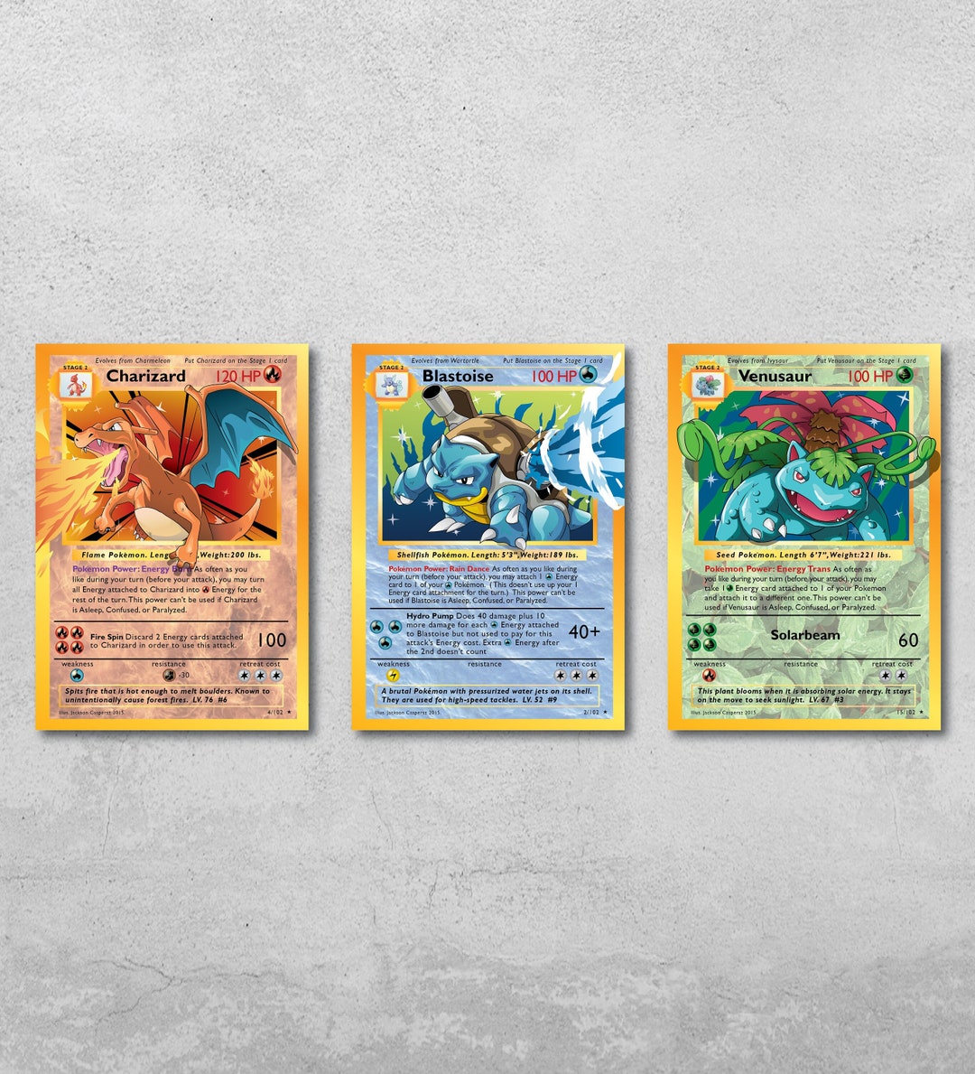 Big 3 Giant Pokemon Card Bundle - Etsy