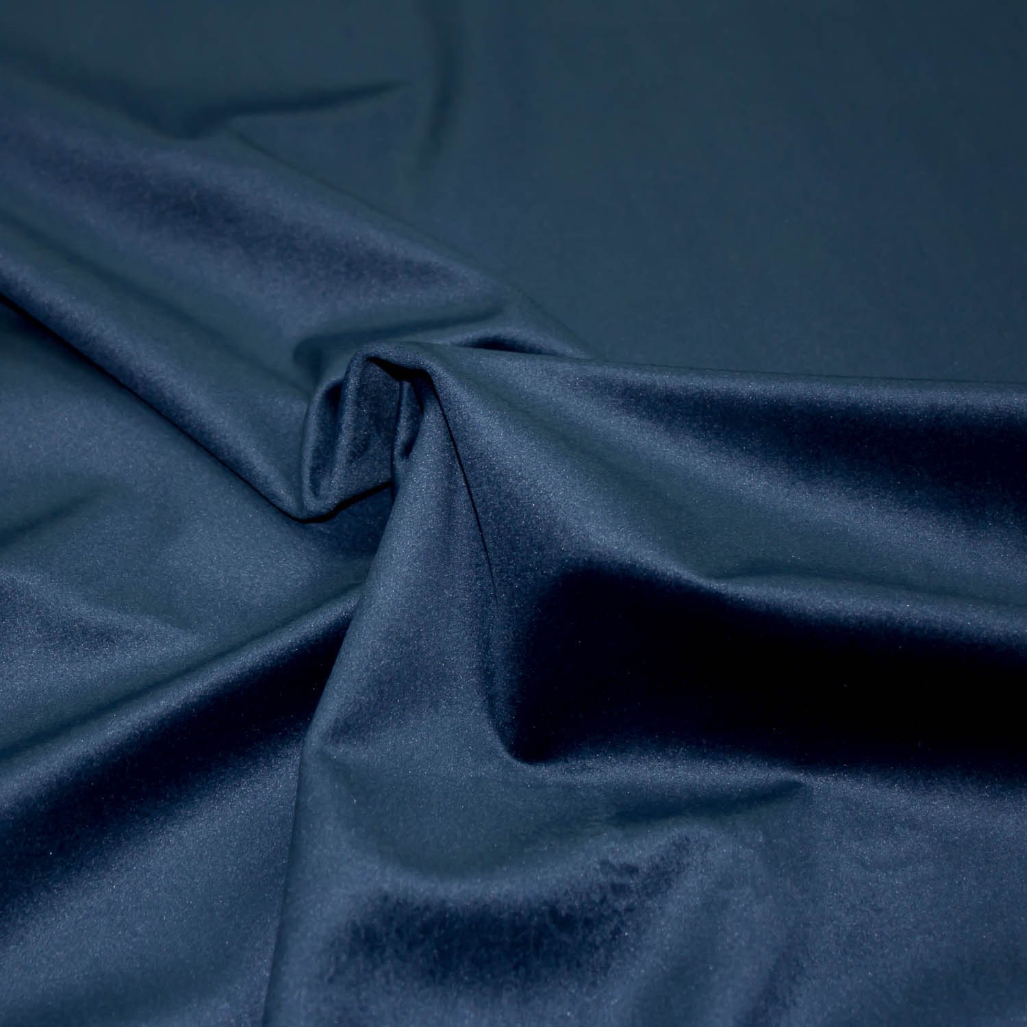 Stoff Samt Velvet UNI dunkelblau | Etsy