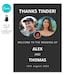 Tinder Match | Customisable Welcome Sign | Weddings & Engagement ...
