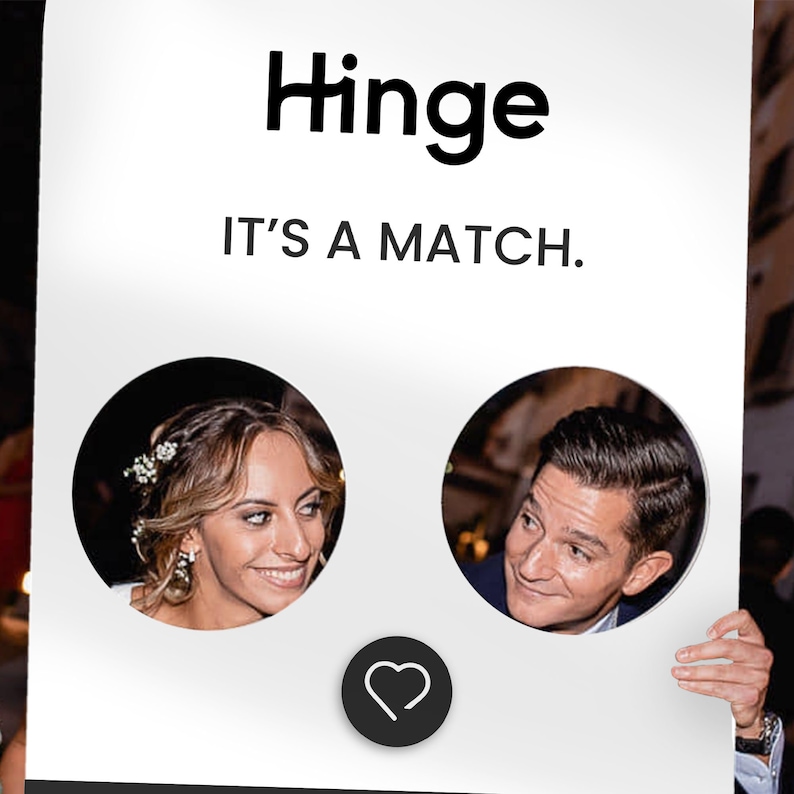 Hinge Matched Frame Photo Booth Wedding Printable PDF Download - Etsy