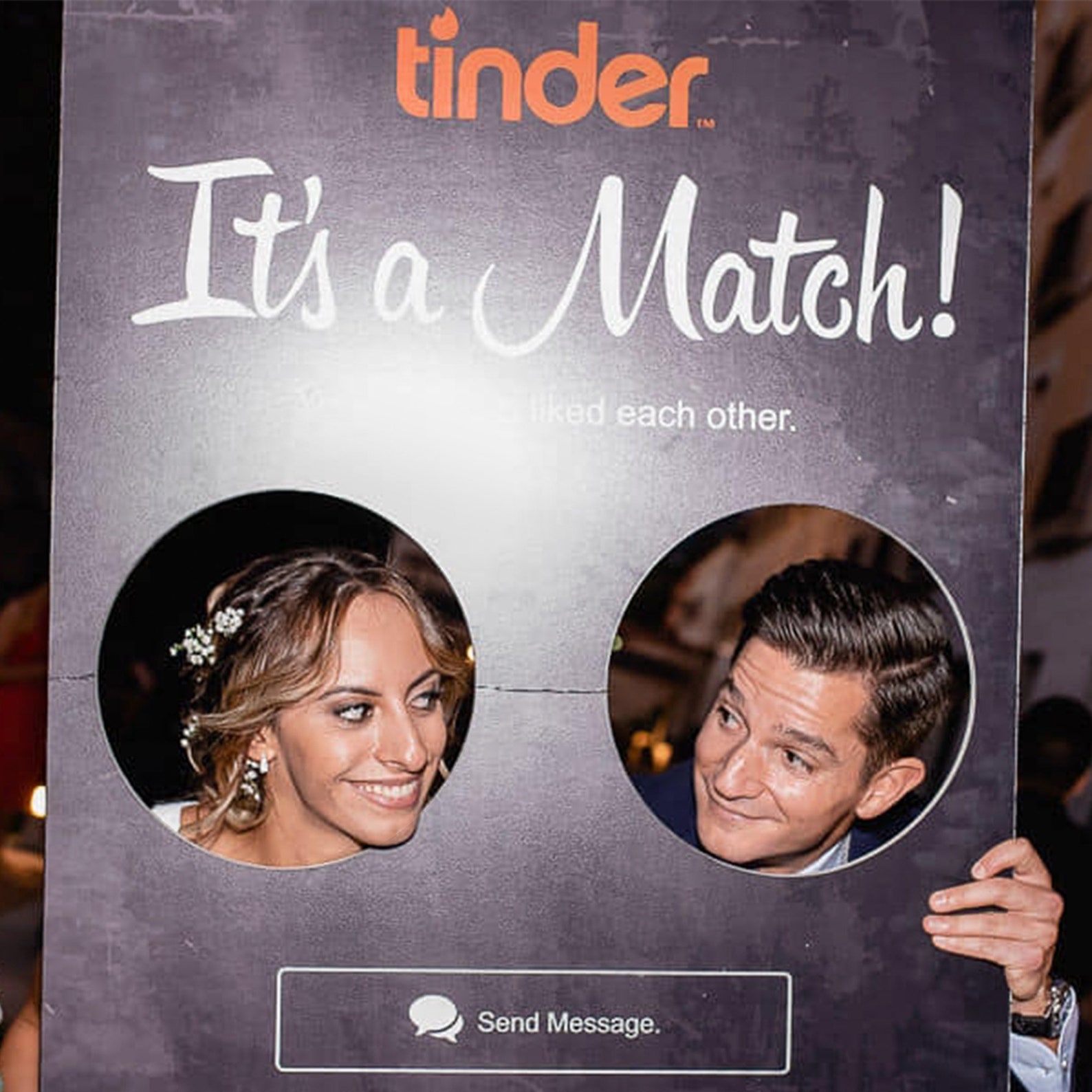 Tinder Match | Customisable Photo Booth Frame | Weddings & Engagement ...
