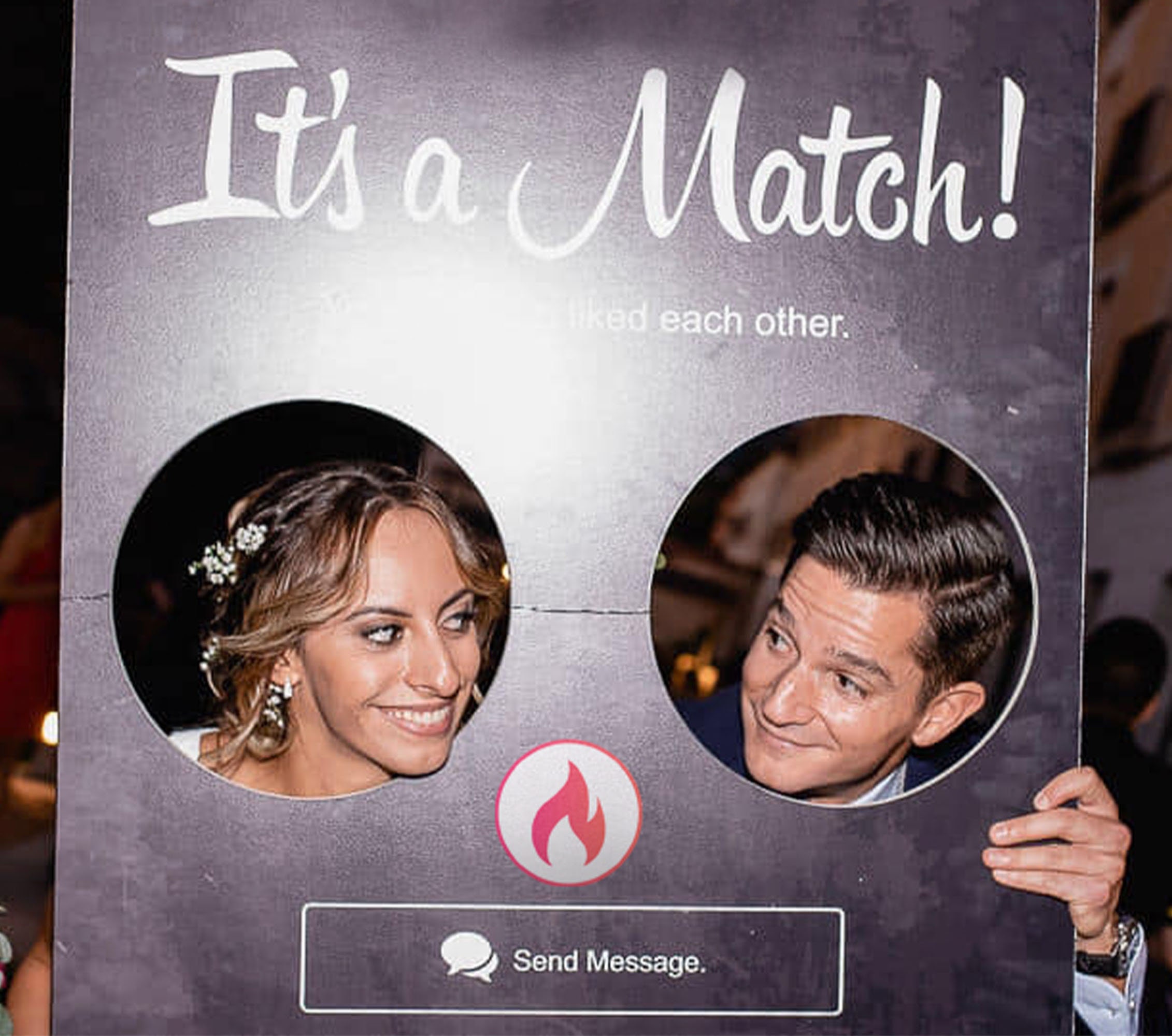 Tinder Matched Frame Photo Booth Wedding Printable PDF - Etsy