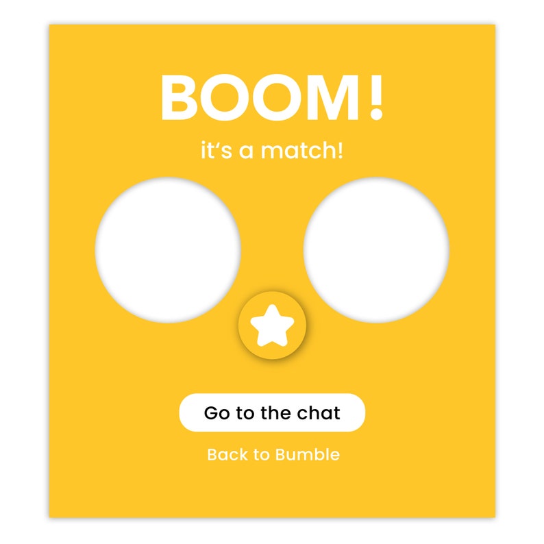 Bumble Match Photo Booth Frame Wedding Printable PDF Download - Etsy