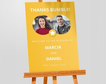 Tinder Match | Customisable Welcome Sign | Weddings & Engagement ...