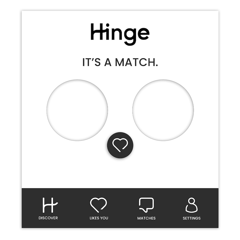 Hinge Matched Frame Photo Booth Wedding Printable PDF Download - Etsy