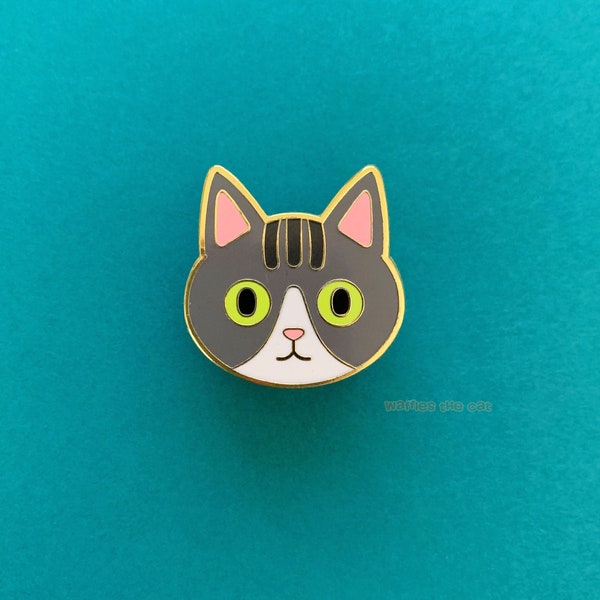 Enamel Cat Pin - Etsy