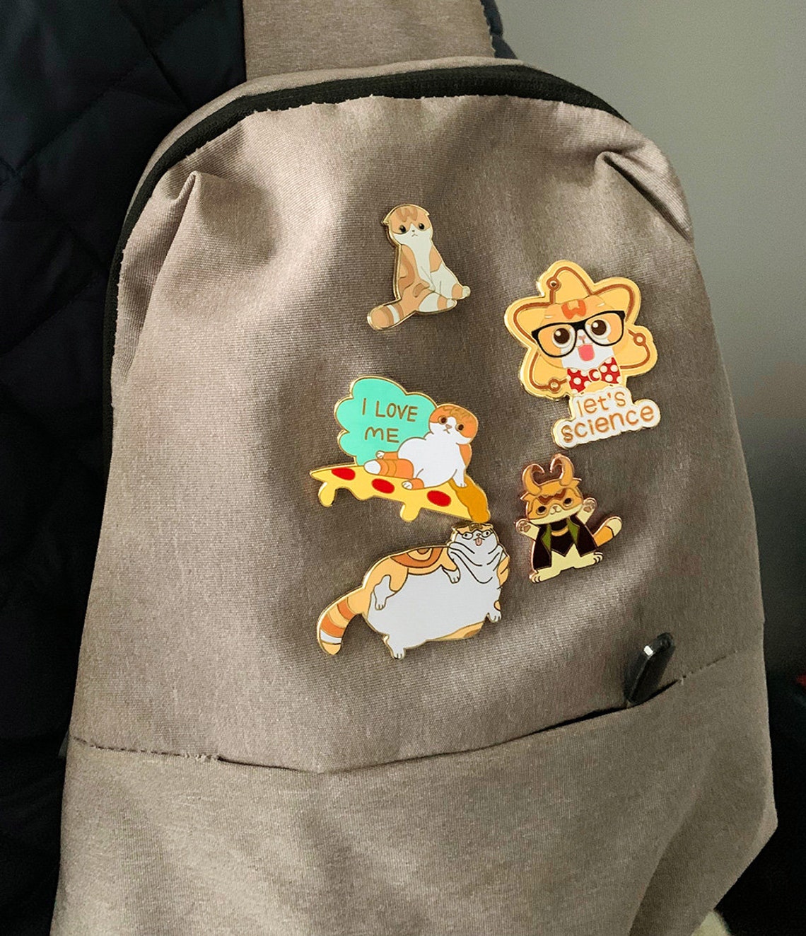 Calico Cat Enamel Pin - Cat Cute Cat - Orange and Black Tricolor ...