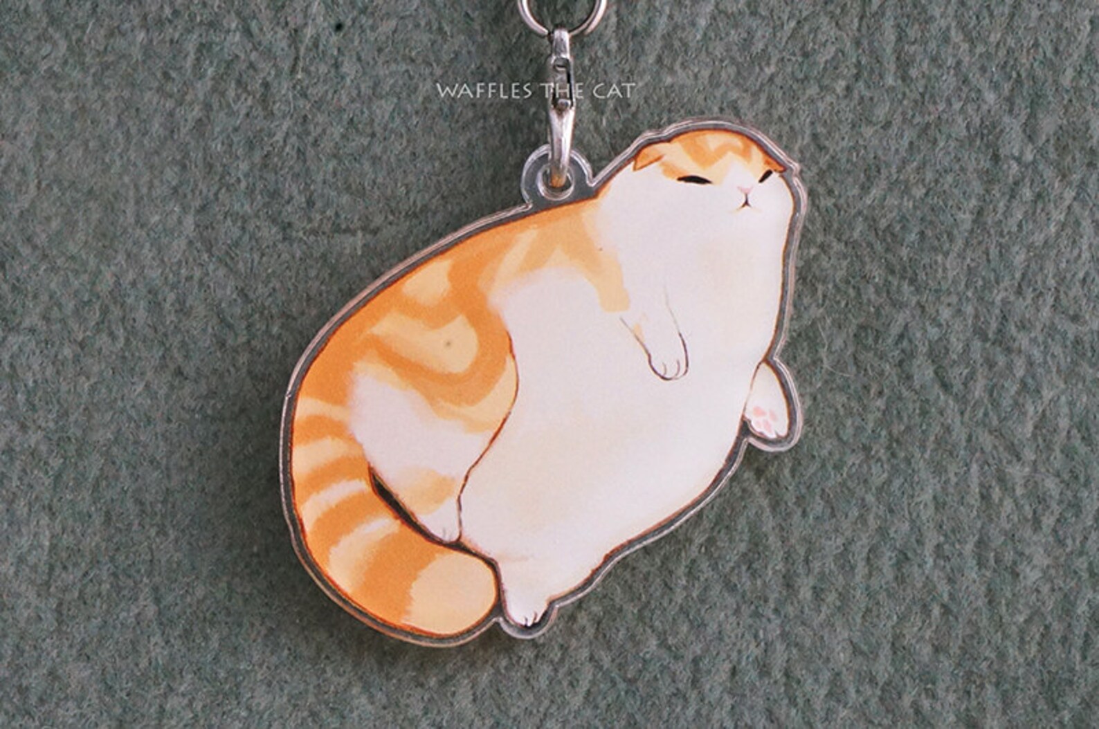 Blorp: Funny Cat Keychain Acrylic 3 Inch Cute Kitty Charm - Etsy