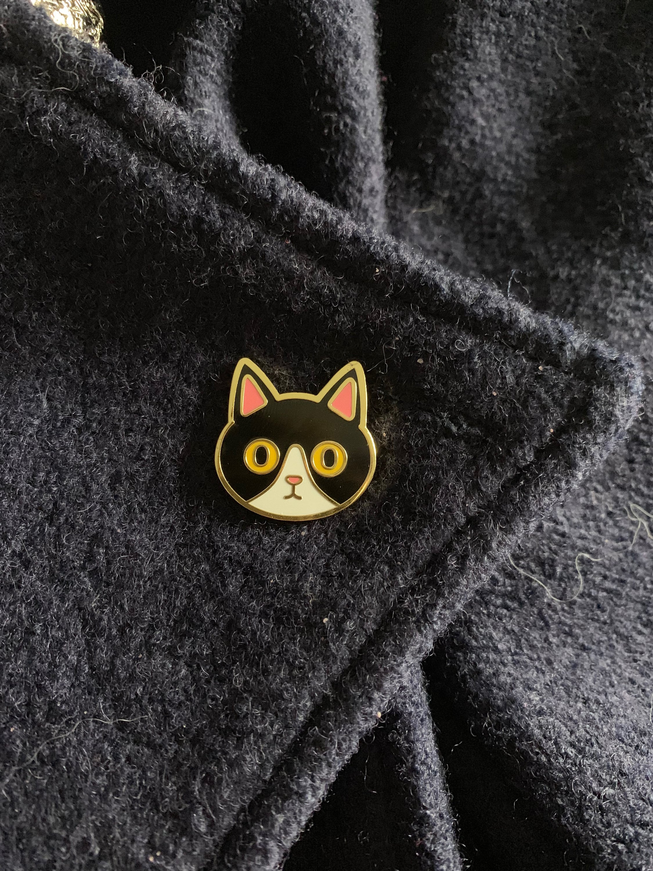 Calico Cat Enamel Pin Cat Cute Cat Orange and Black | Etsy