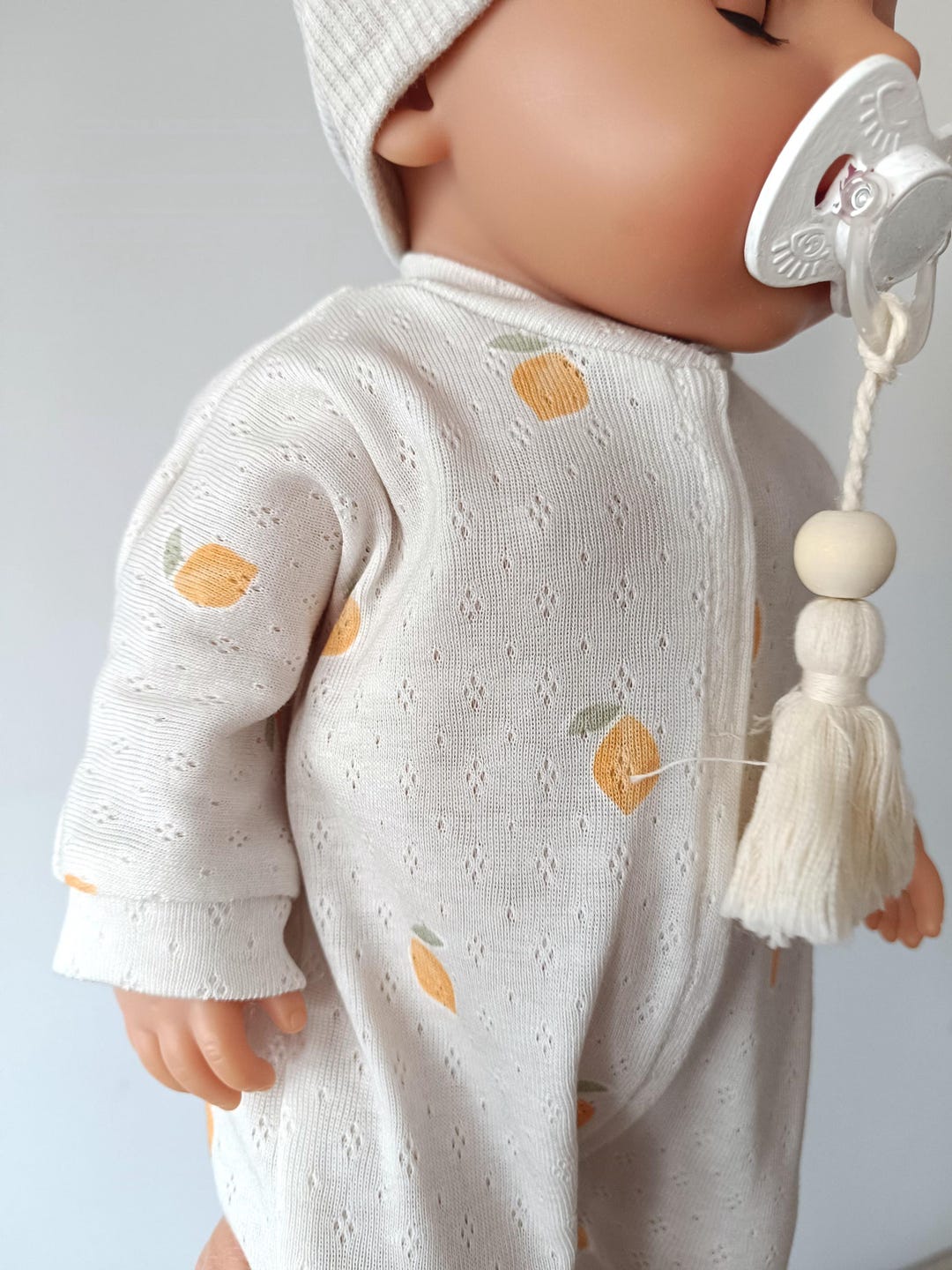 Baby Born Doll Clothes: Lemon Print Cotton Romper (43cm) - Etsy