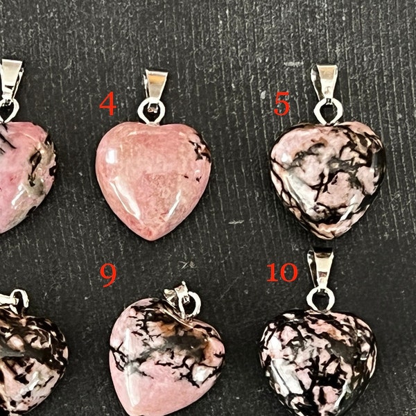 Pink Stone Pendant - Etsy