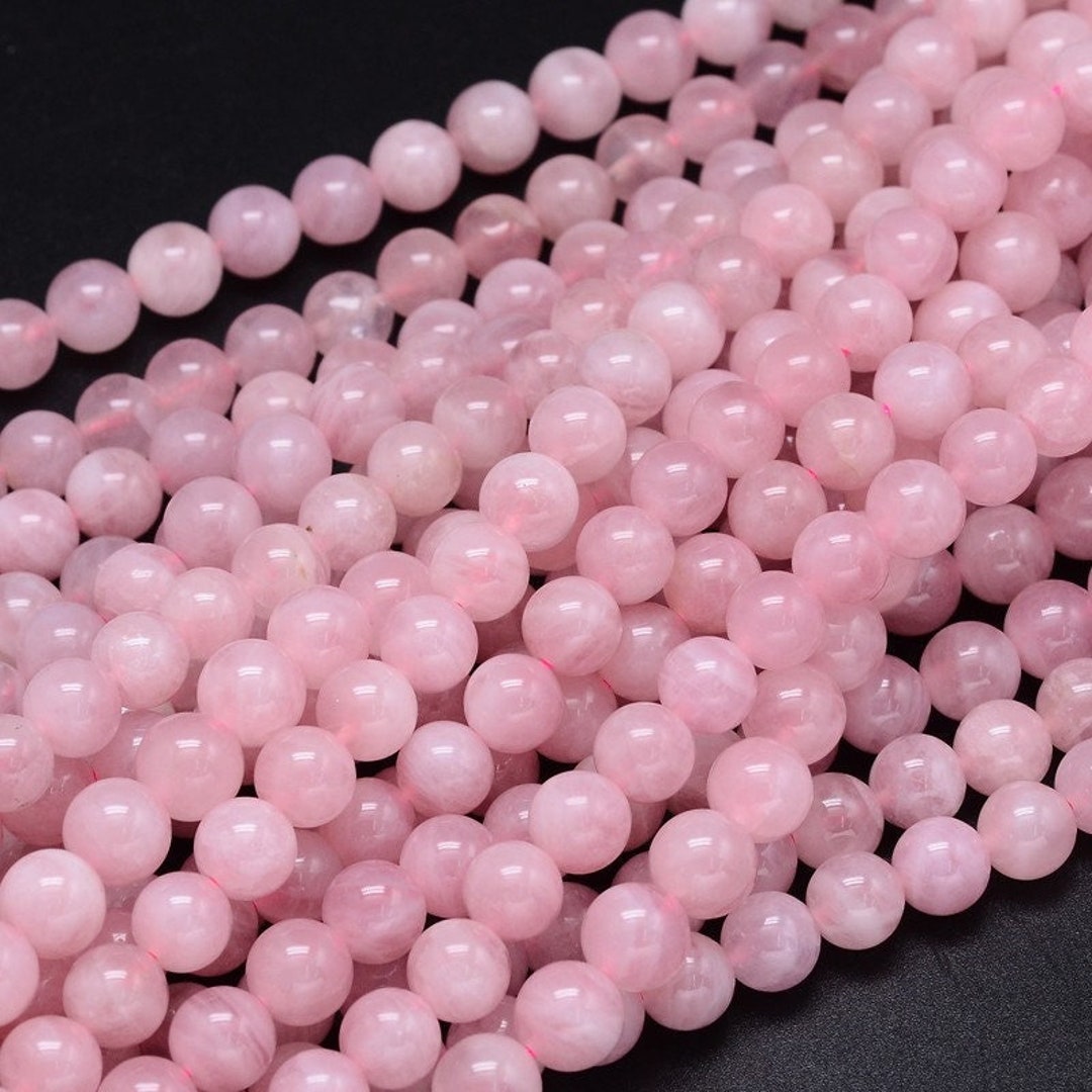 10mm Madagascar Rose Quartz AA Grade Smooth Stone Beads Natural ...
