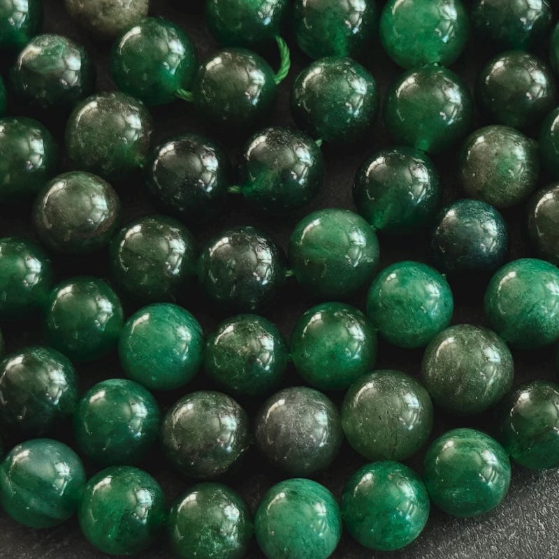 Lab Emerald Smooth Beads - Etsy