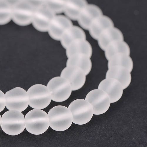 Natural Matte Crystal Clear Quartz Loose Beads Round Shape 4mm - Etsy