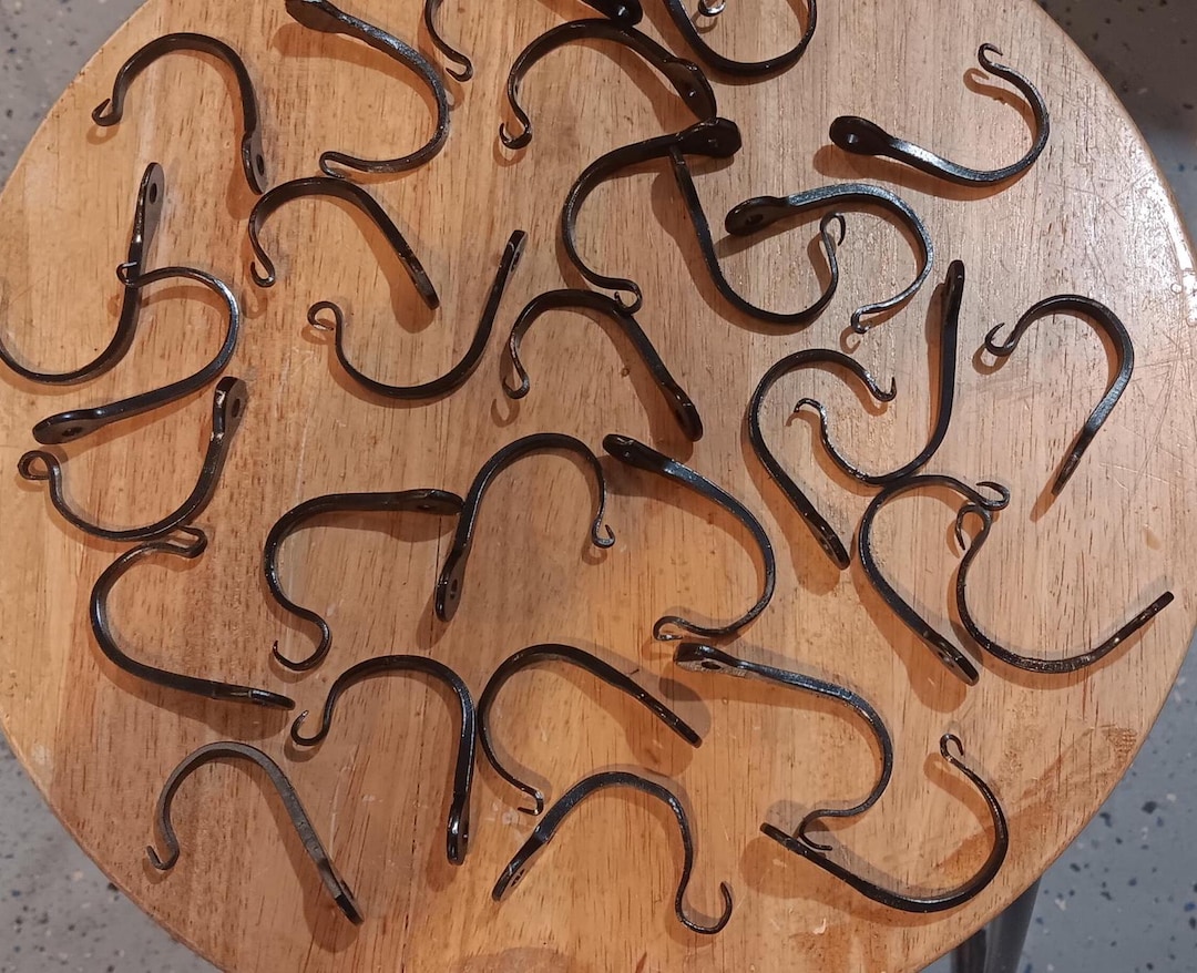 Hand-forged Horseshoe Nail Hooks - Etsy