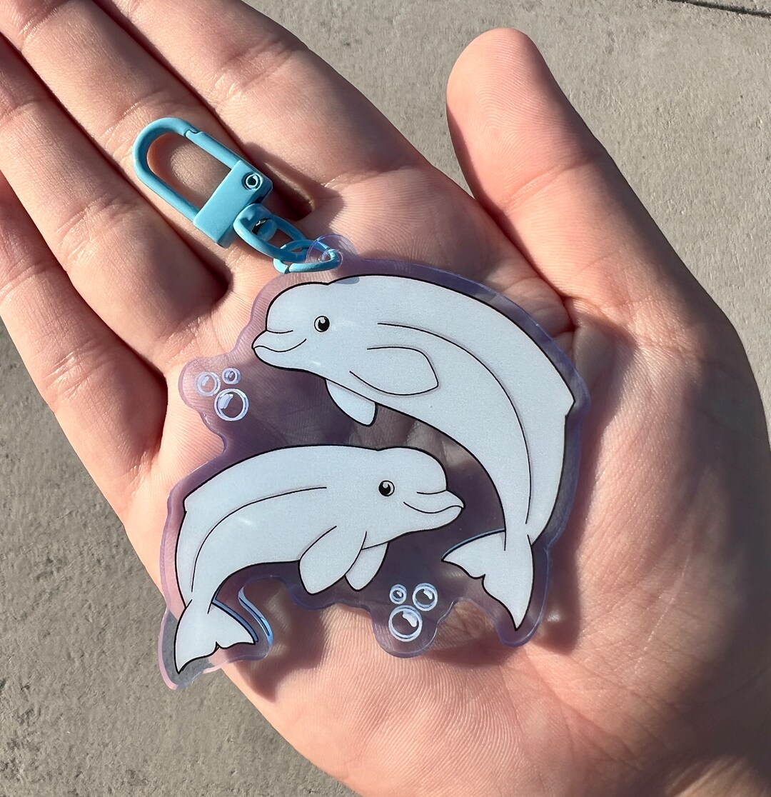 DISCONTINUED Belugas Acrylic Keychain - Etsy