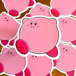 Kirby Vinyl Stickers - Etsy