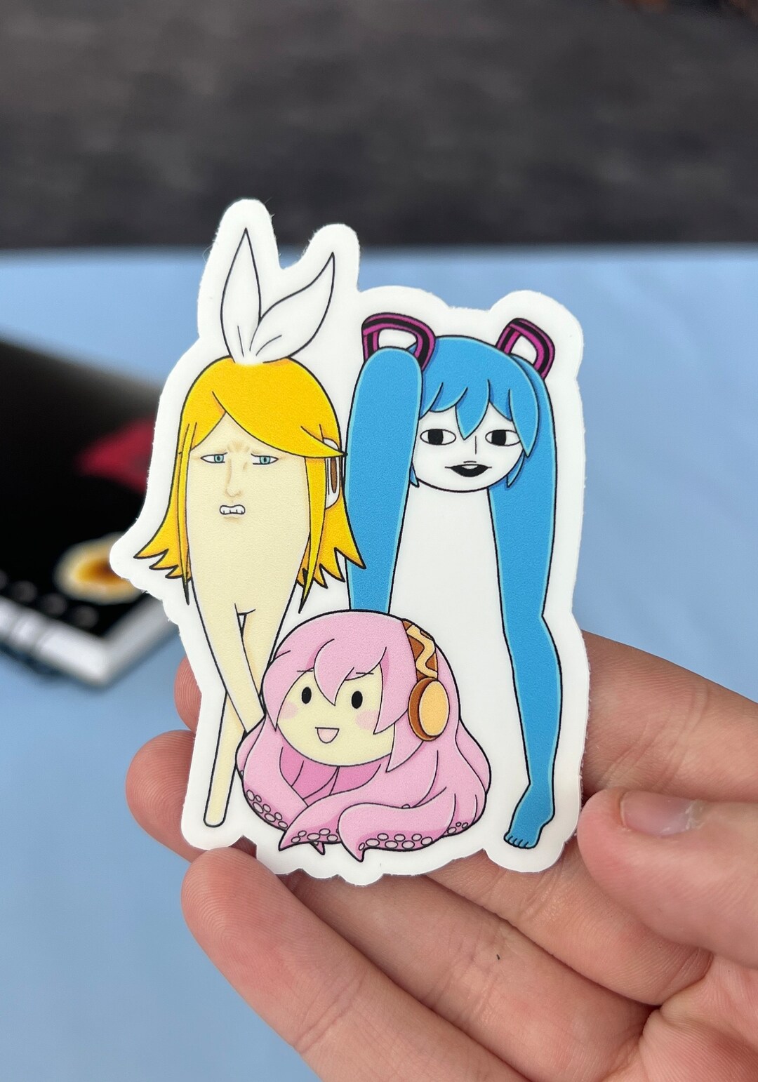 Cursed Vocaloids Vinyl Sticker - Etsy
