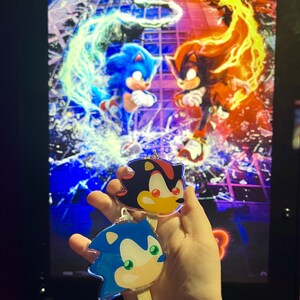Sonic and Shadow Popsicle Acrylic Keychains - Etsy
