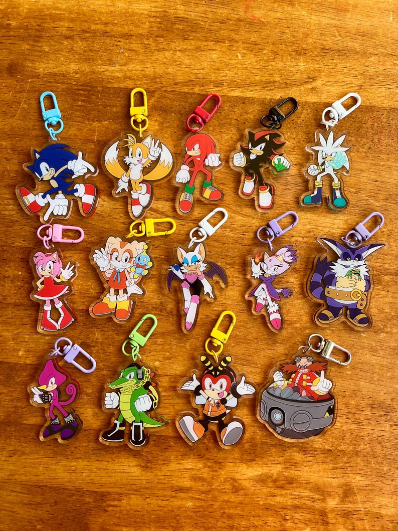 Fast Animals Acrylic Keychains - Etsy