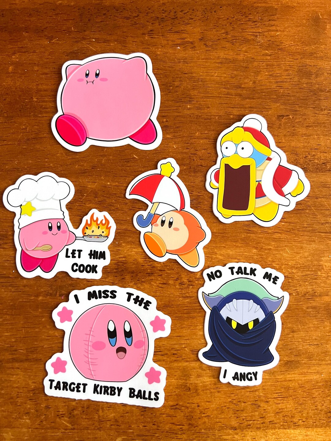 Kirby Vinyl Stickers - Etsy