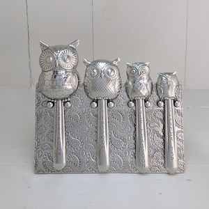 Owl Measuring Spoons With Display Stand - Etsy