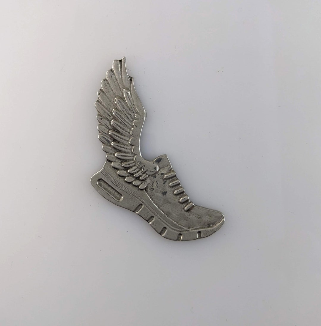 Winged Shoe, Pewter Magnet, Running Shoe - Etsy