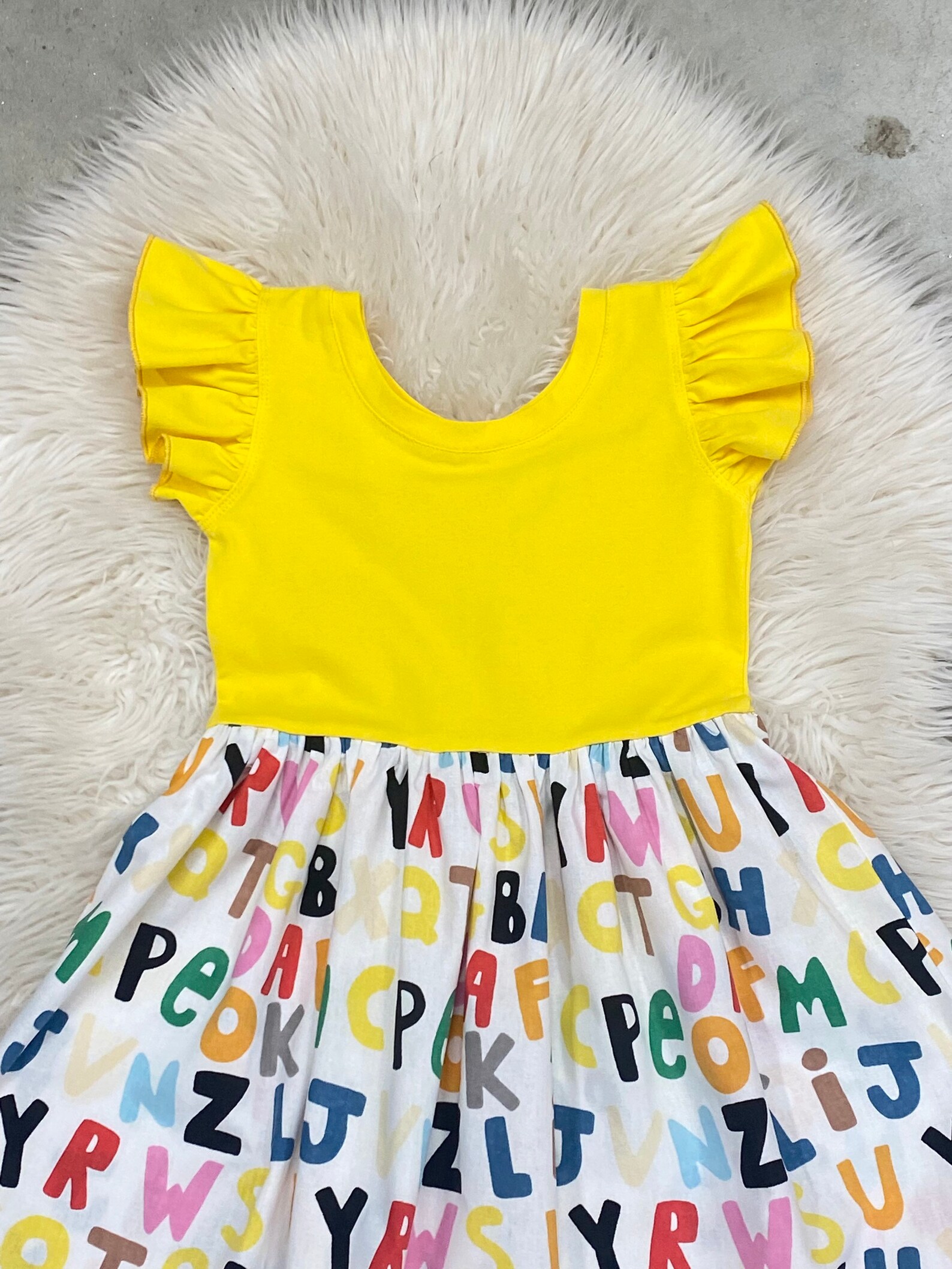 ABC First Day of School Dress / Preschool Girls Outfits / Kindergarten ...