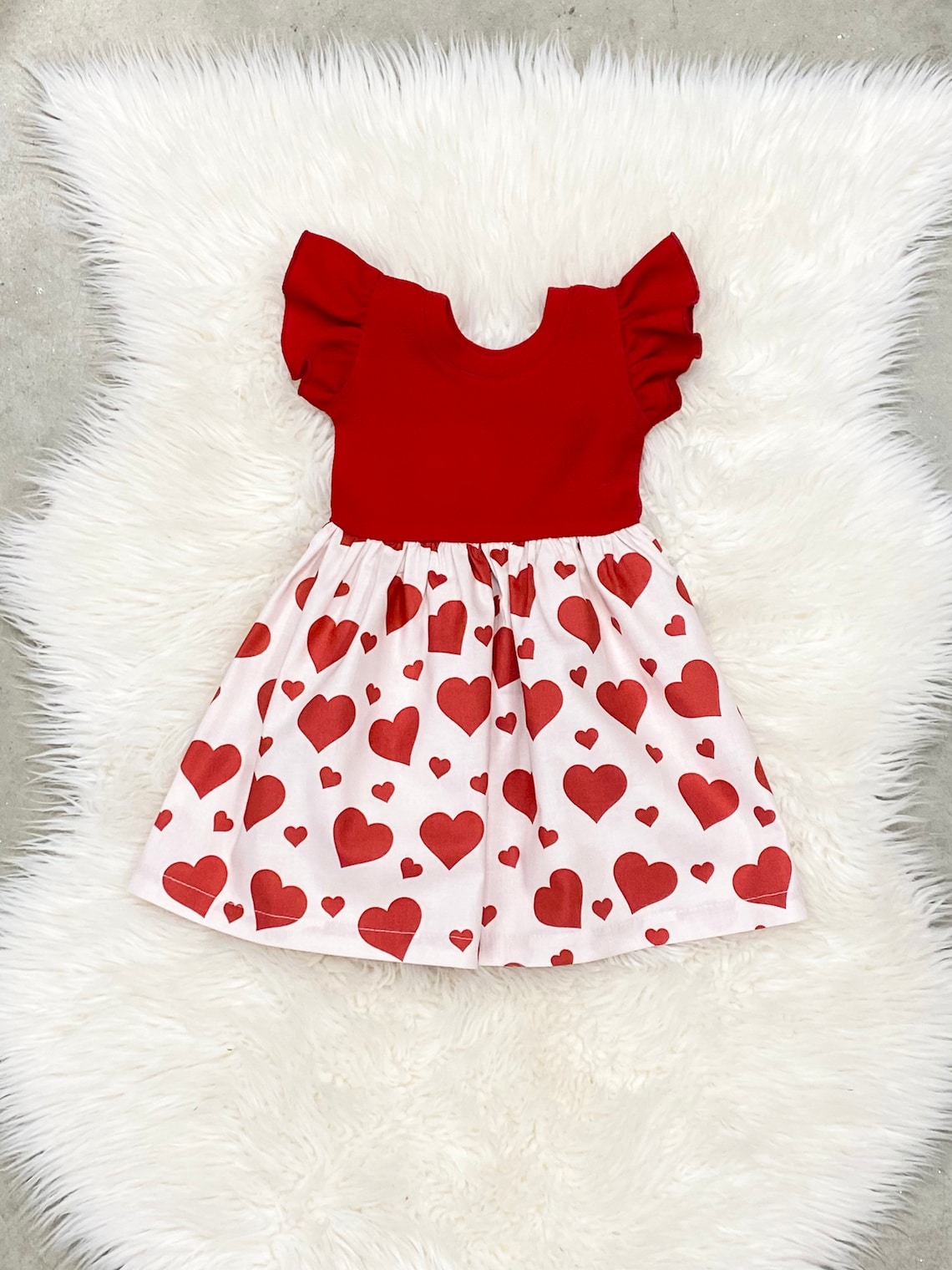 Girls Red HEARTS Valentines Day Dresses / Valentines Day Baby - Etsy