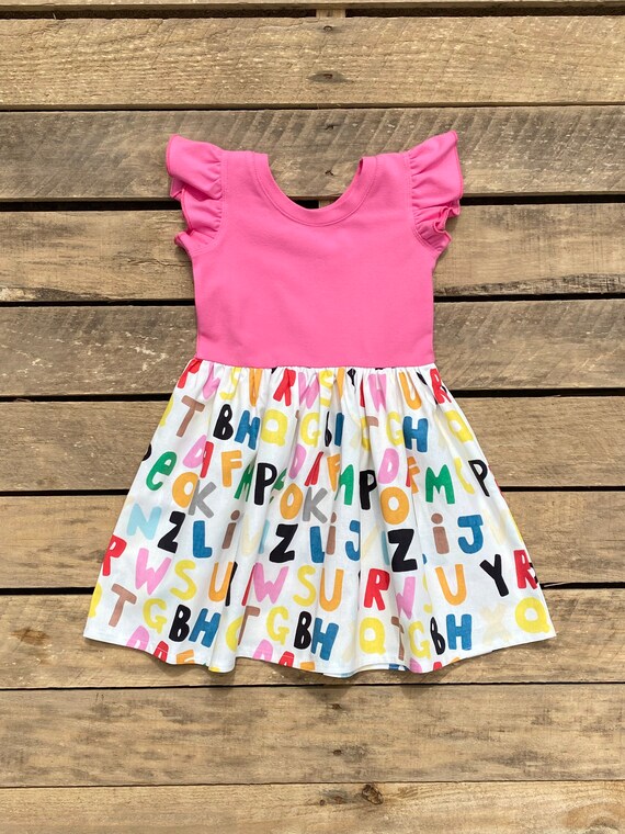 ABC First Day of School Dress / Preschool Girls Outfits / | Etsy