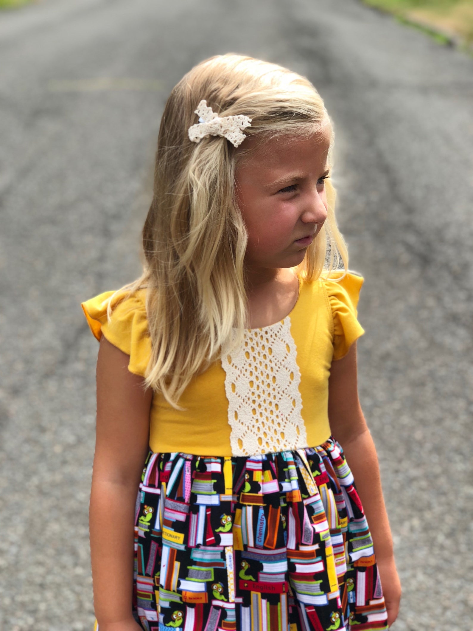 First Day of School Dress / School Outfits / Flutter Sleeves Dress ...