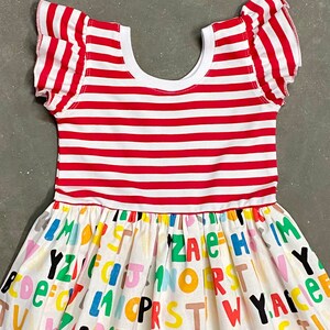 ABC First Day of School Dress / Preschool Girls Outfits / Kindergarten ...