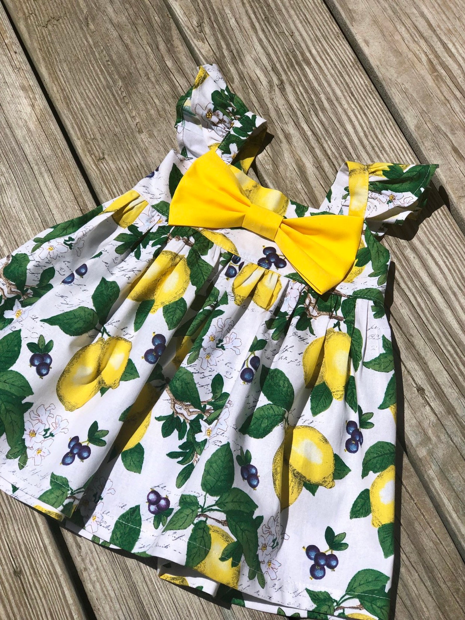 Lemon Birthday Toddlers Dresses Girls Lemon Outfit Girls - Etsy