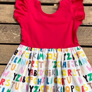 ABC First Day of School Dress / Preschool Girls Outfits / Kindergarten ...