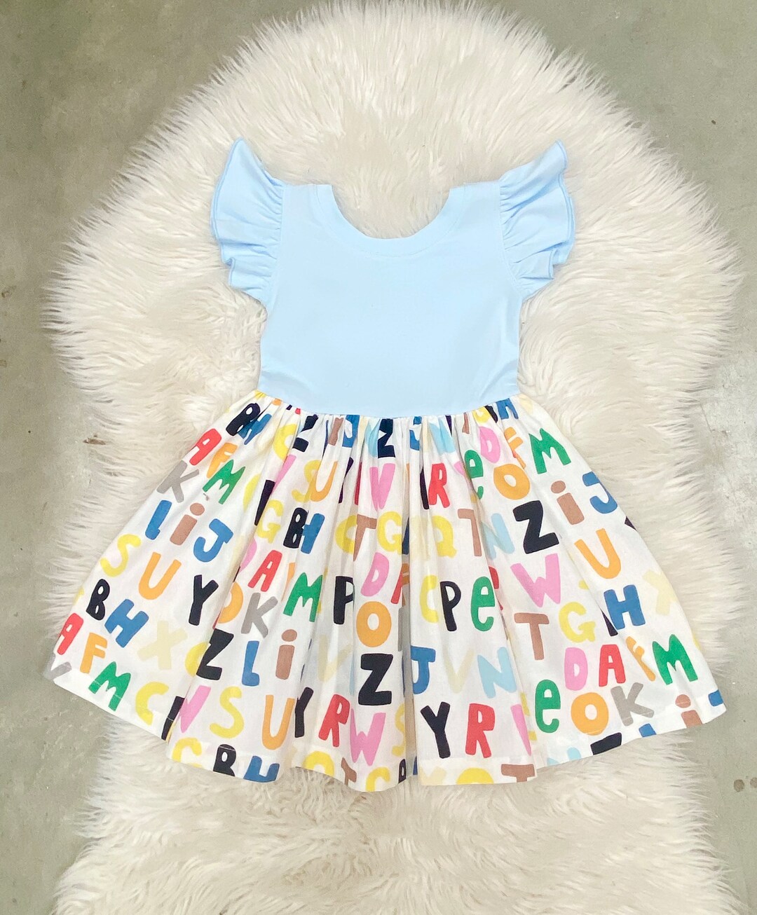 ABC First Day of School Dress / Preschool Girls Outfits / - Etsy