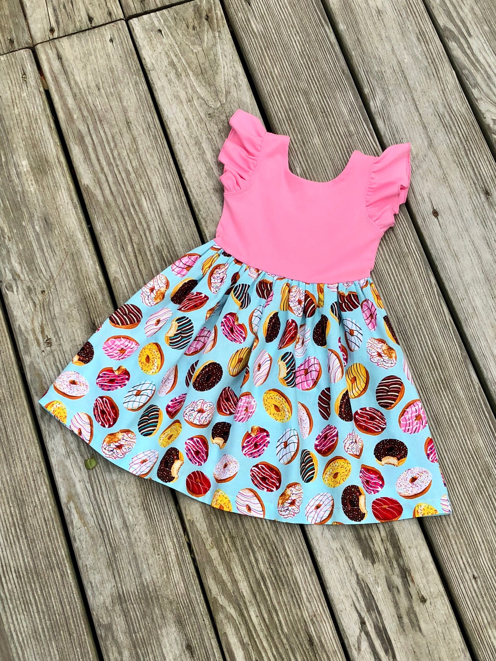Birthday Donut Dress Toddler Donut Birthday Outfit Girls | Etsy