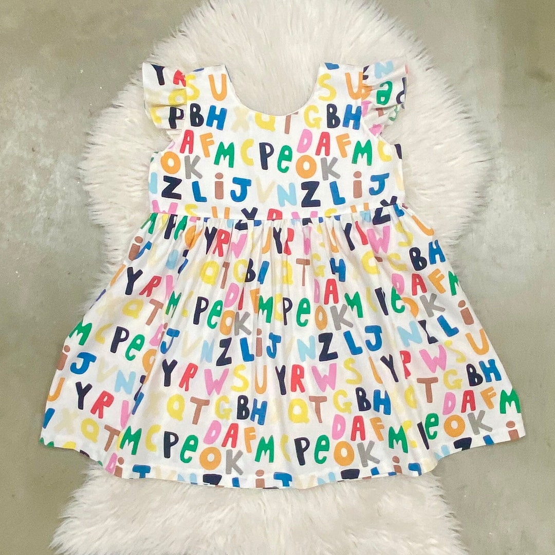 ABC First Day of School Dress / Preschool Girls Outfits / - Etsy