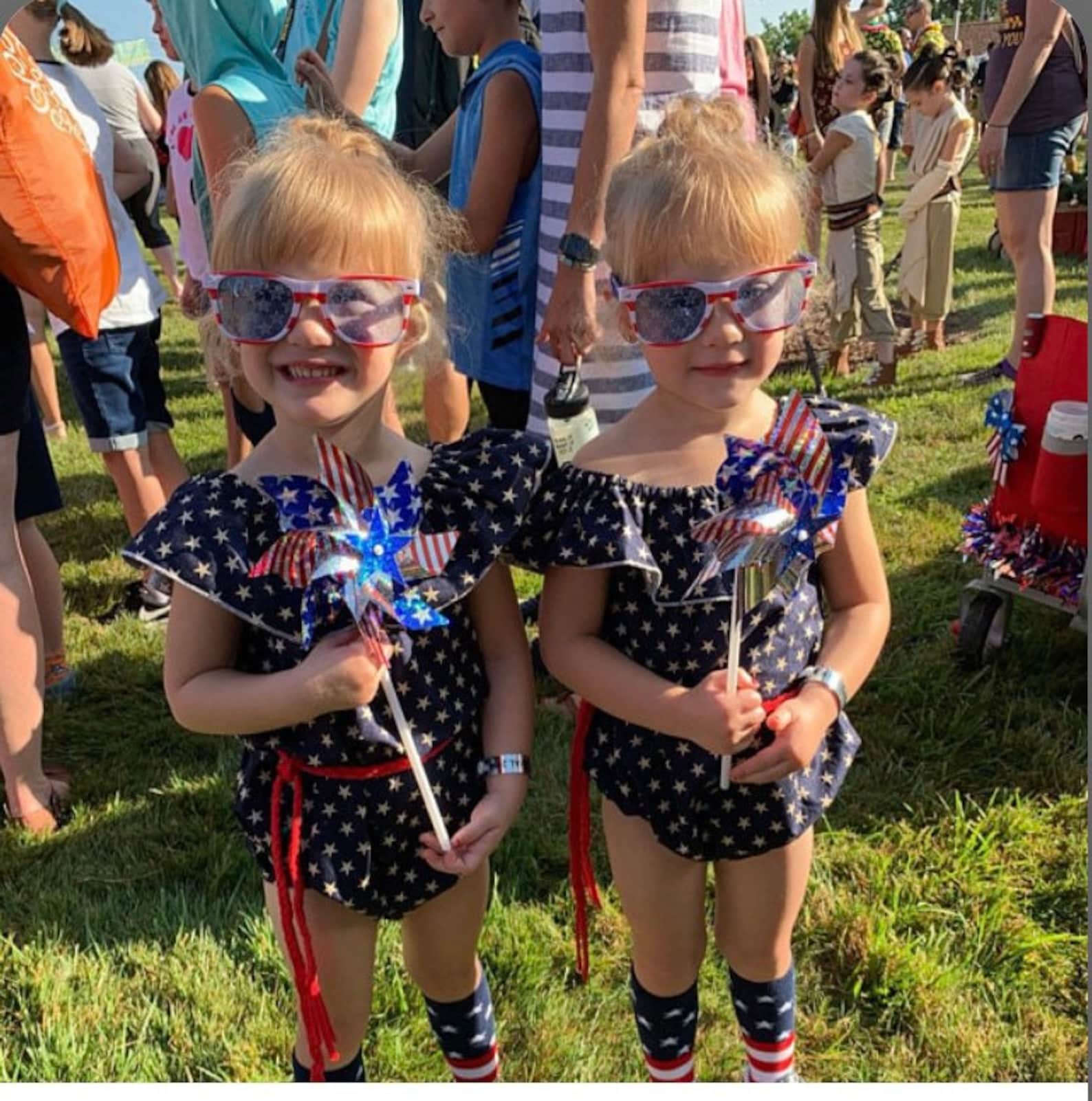 American Flag Girls Bodysuit / Toddler Patriotic Outfits / 4th - Etsy